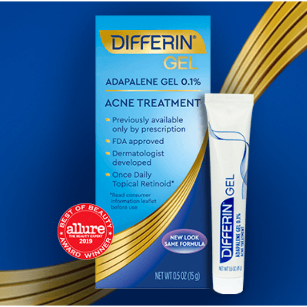 Differin Adapalene Gel 0.1% Acne Treatment | Seraphim Beauty